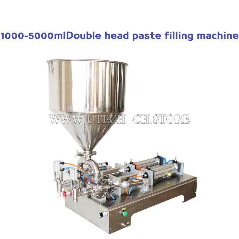 1000 5000ml Double head paste filling machine